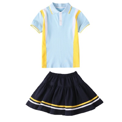 小学生纯棉短袖校服定制