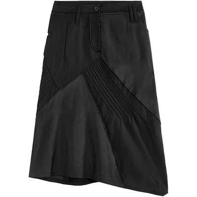 【zt zhuangtai狀態】EXCEPTION例外桑蚕丝混纺小众拼接设计半裙