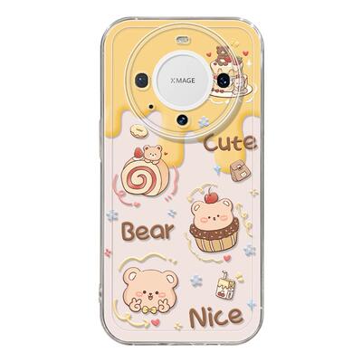 适用华为mate80pro手机壳女款mate70保护套硅胶40epro全包防摔50por软壳RS透明m60好看meta蛋糕pro+小熊新款