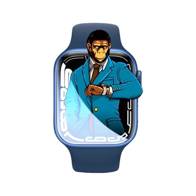 蓝猩苹果手表膜太空仓高清版