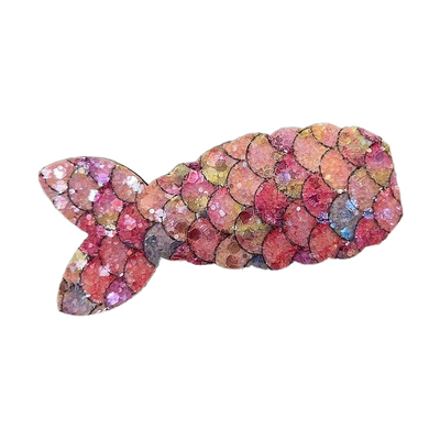 甜美儿童闪亮鱼鳞美人鱼公主发夹