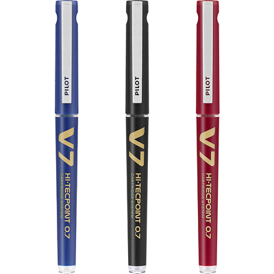 0.7中性笔直液笔可换替芯百乐V7