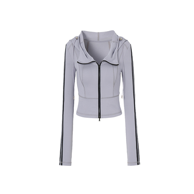 KELLY TINA 紫色拼蕾丝休闲裤直筒运动风裤阔腿裤女拼色长裤子