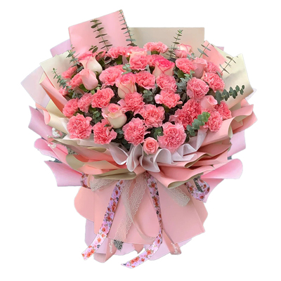 【全国小时达】康乃馨鲜花真花束