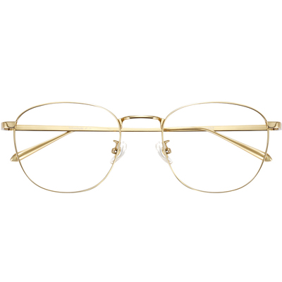 金丝防蓝光近视眼镜男款