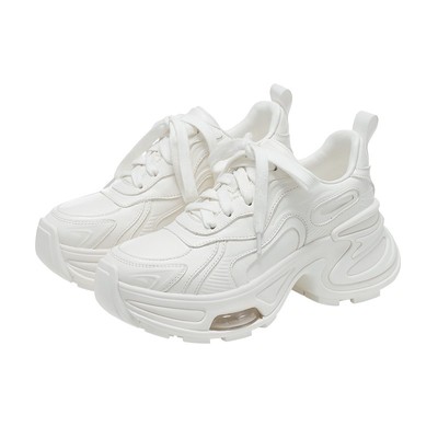 鞠婧祎陈丽君同款VITTORIO VENTURA薇薇燃 牛皮增高厚底老爹鞋