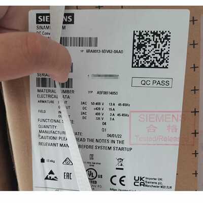议价6RA8018/28/25/6RA8013-6DV62-0AA0西门子直流调速器全新原装