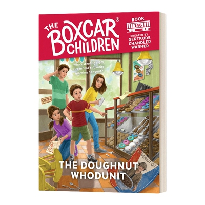 英文原版 The Doughnut Whodunit 甜甜圈 棚车少年系列146 The Boxcar Children Mysteries 英文版 进口英语原版书籍儿童全英语书