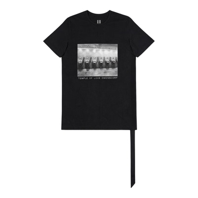 【暗黑先锋】RICK OWENS RO 26SS 脊柱缝线照片印花LEVEL短袖T恤
