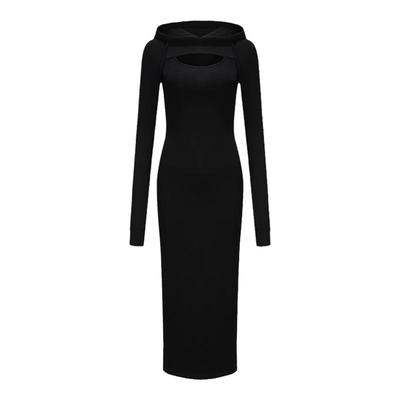 madeinnormal黑色镂空性感女神裙