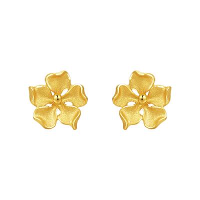 明牌珠宝黄金耳钉婚庆