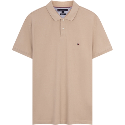 Tommy男装弹力珠地网眼POLO衫