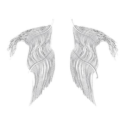 herherlin原创宽版粼粼流苏耳环