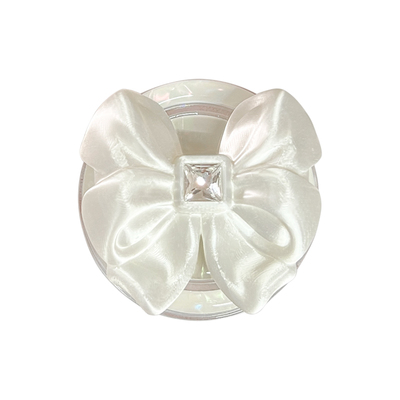 SEN WUNG【在逃公主】蝴蝶结手机气囊支架丝绸光泽3D打印磁吸支架