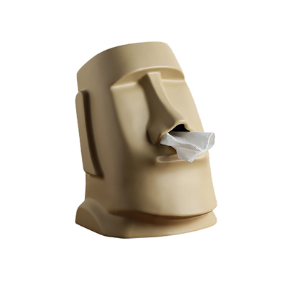 homeside复活岛陶瓷石像抽纸盒