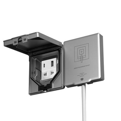 86型通用USB二插防水插座面板