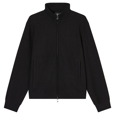 阿玛尼男士时尚老花鹰标开衫卫衣