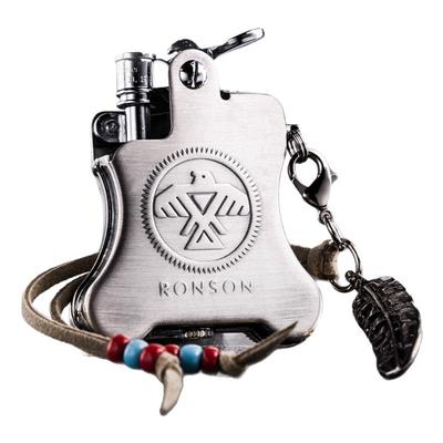 日本朗森ronson打火机煤油朗森复古铜老式火机创意朗声男士R01