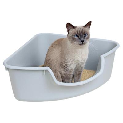 smartcat猫砂盆大号墙角带送铲子