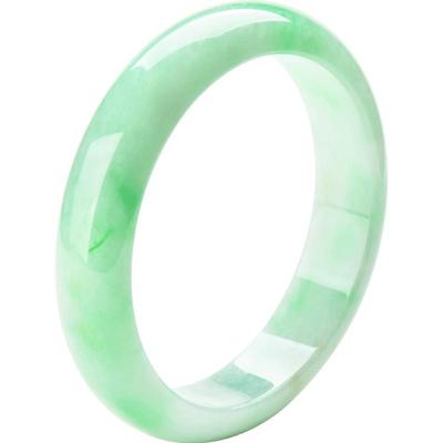 缅甸翡翠阳绿玉镯子正品A货