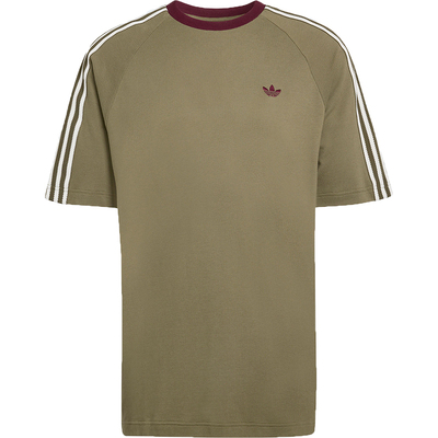 Adidas/阿迪达斯正品三叶草男士三条纹圆领经典宽松休闲T恤KV4446