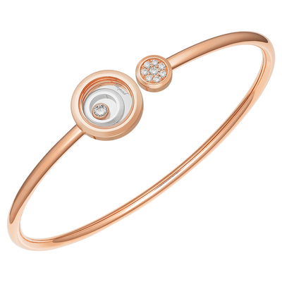 18K金萧邦快乐钻石圆形手镯