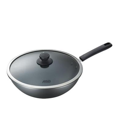爱仕达圆底炒锅32CM炒菜锅明火用