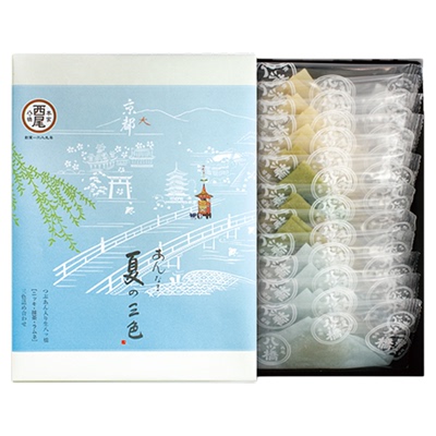 日本京都西尾生八桥抹茶红豆麻薯
