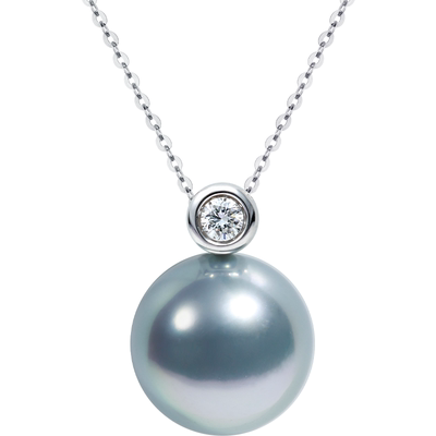 GiO珠宝钻石铂金灰珍珠