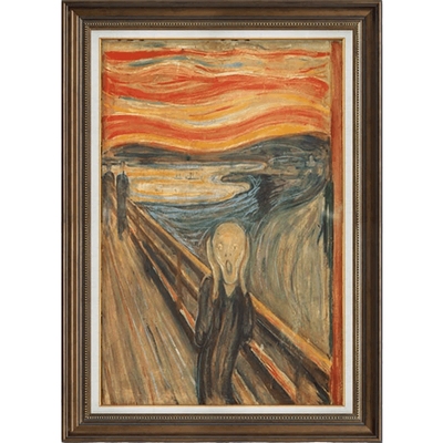 蒙克呐喊尖叫世界欧式风装饰画