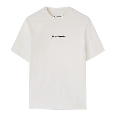 JIL SANDER 男女同款中性字母纯色短袖T恤上衣银泰百货 301596