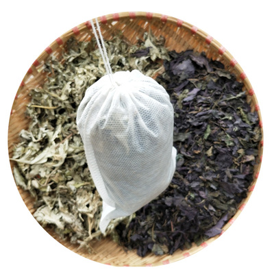 手工包紫苏艾叶泡浴包老少皆宜
