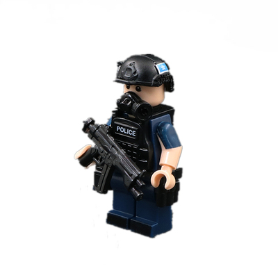 香港警察CTRU反恐特勤队积木人仔