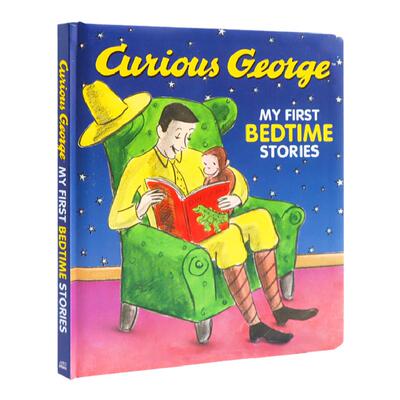 进口英文原版正版 Curious George My First Bedtime Stories 我的首个睡前故事 精装 英语启蒙早教 亲子 睡前故事