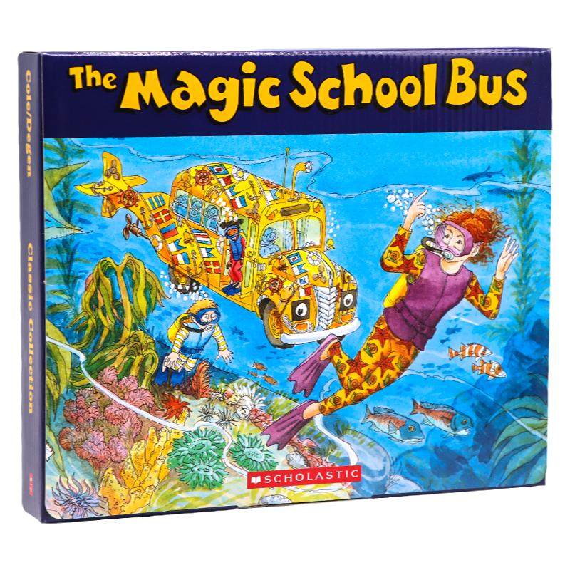 The magic school bus神奇校车 6册盒装附正版6CD英文原版绘本 On the OceanFloor海底探秘 6-12岁儿童 ...