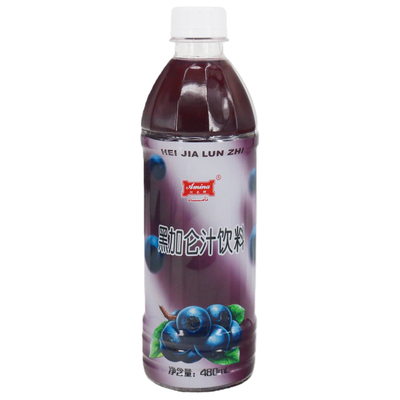 阿米娜黑加仑汁饮料480ml/瓶
