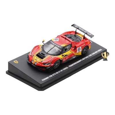 Looksmart 1:64 法拉利296 GT3 斯帕耐力赛 合金汽车模型