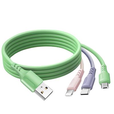 液态软胶数据线三合一加长