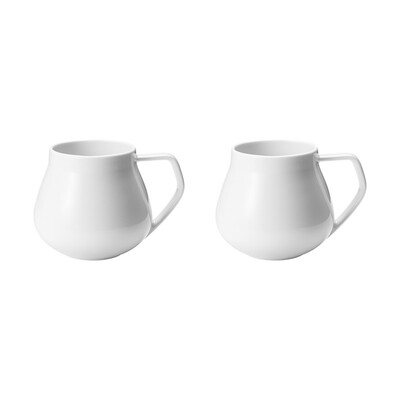 丹麦乔治杰生Georg Jensen HK白瓷杯子两件套装对杯餐具送礼正品