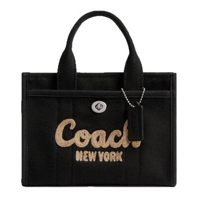 COACH/蔻驰女包专柜款Tote托特包香布雷丹宁蓝帆布单肩斜挎手提包
