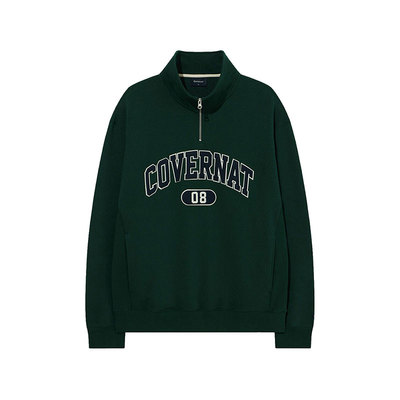 韩国潮牌休闲宽松半拉琏情侣卫衣