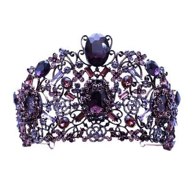 其他皇冠合金欧美紫色新娘头饰
