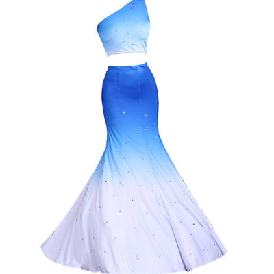 傣族花腰女舞蹈表演服包臀鱼尾裙