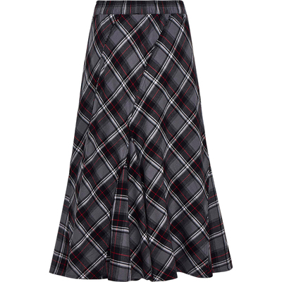 Adidas/阿迪达斯官方正品三叶草CHECKSKIRT新款女半身裙KT6381