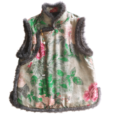 改良原创马甲云澍香云纱印花