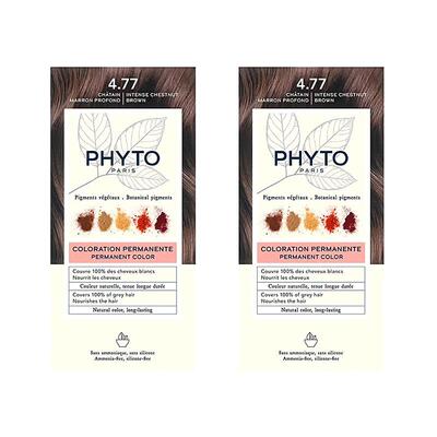 欧洲直邮Phyto发朵短效染发剂224ml深栗棕色温和滋润顺滑正品
