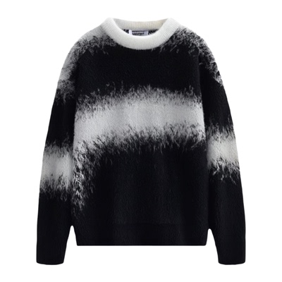 青少年秋冬复古毛衣外套套装