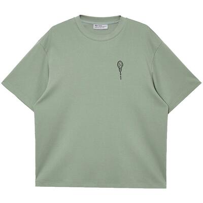 杰克琼斯DALI联名款男装秋季新款纯棉舒适字母图案宽松短袖T恤