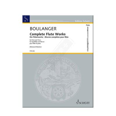 布朗热长笛作品附钢伴朔特原版