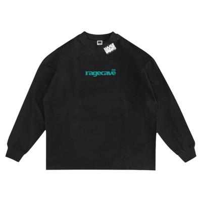 RAGE基础美式情侣LOGO长袖T恤
